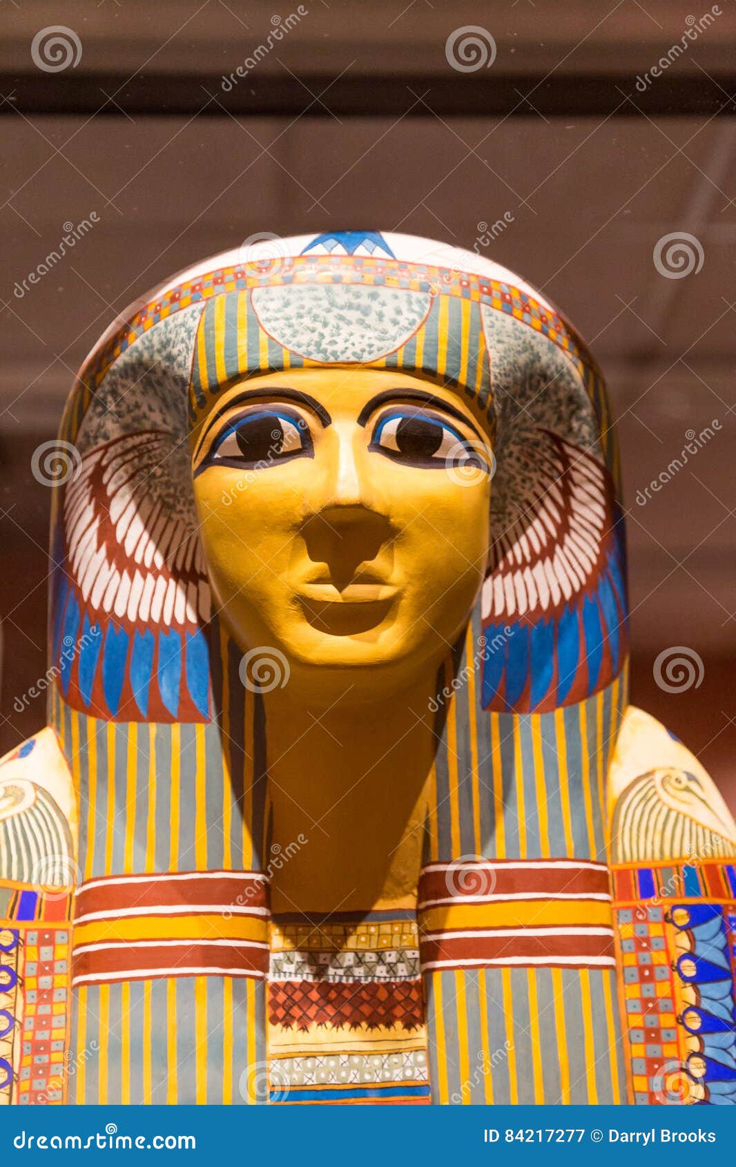 Ancient Egyptian Mummy Sarcophagus Stock Image - Image of archeology ...