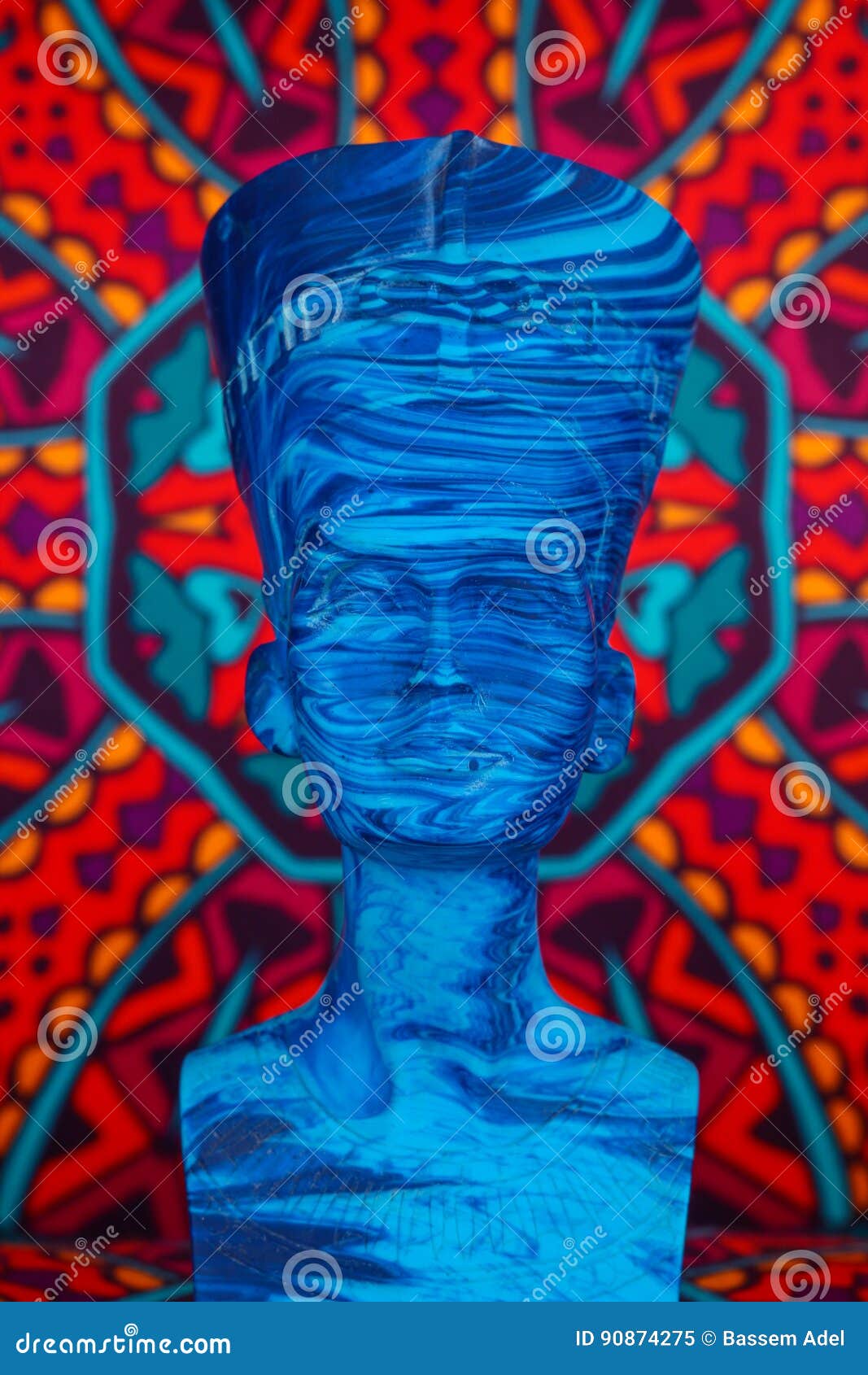 Ancient Egyptian Pharaoh Statue Stock Image - Image of souvenir, face ...