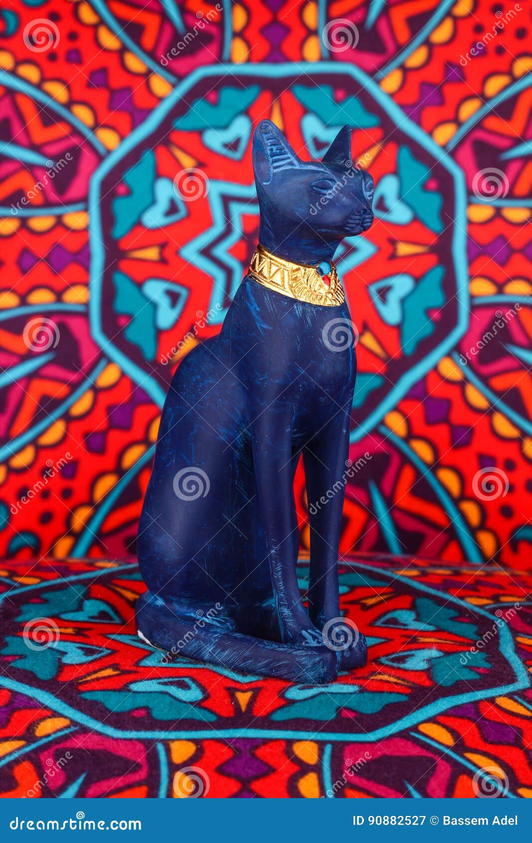 Ancient Egyptian Pharaoh Statue Stock Image - Image of sculpture ...