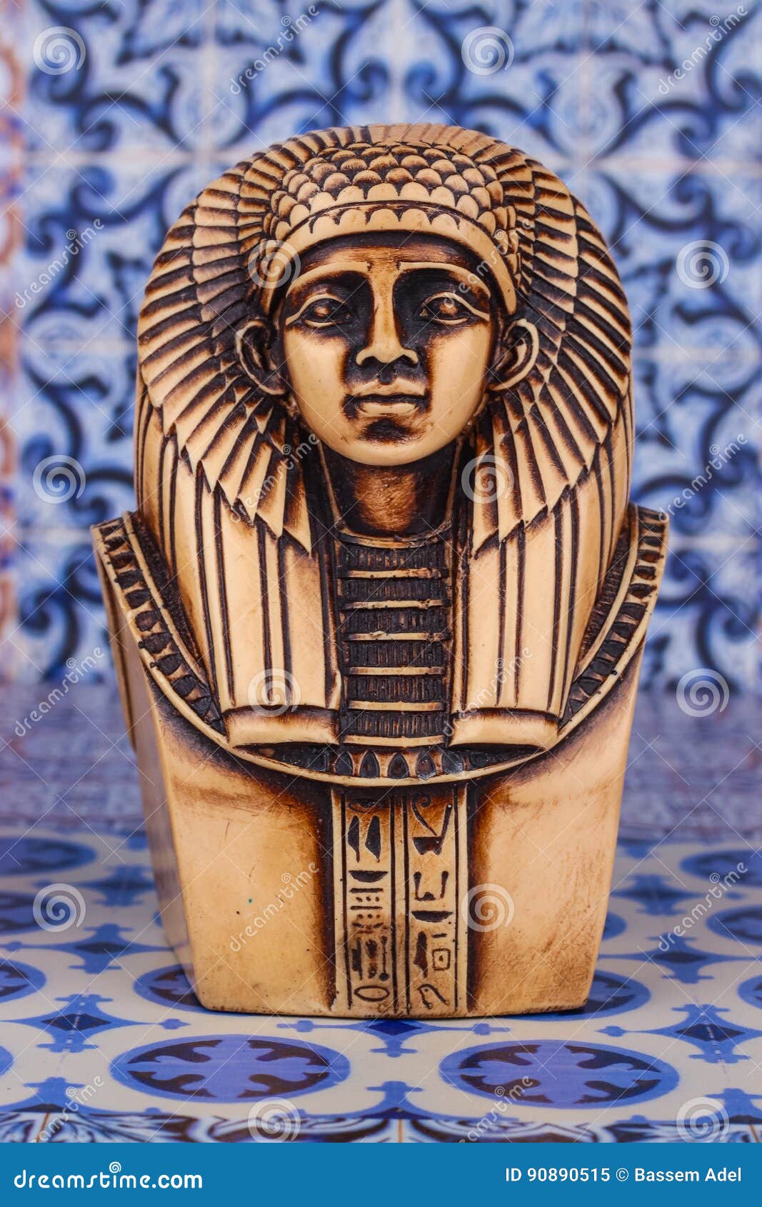 Ancient Egyptian Pharaoh Statue Stock Image - Image of history ...