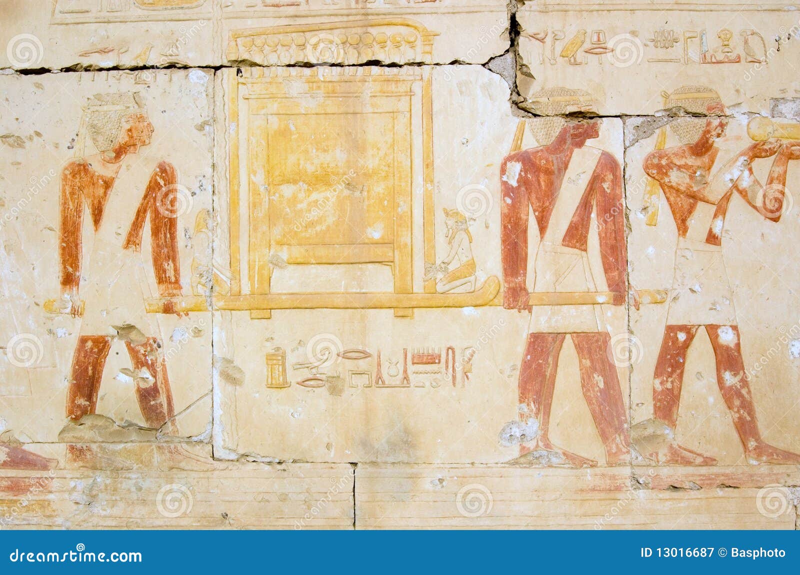 Ancient Egyptian Priests with Golden Ark Stock Image - Image of abydos ...