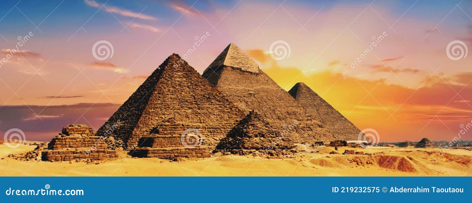 The Ancient Egyptian Pyramids Africa Stock Image - Image of pyramids ...