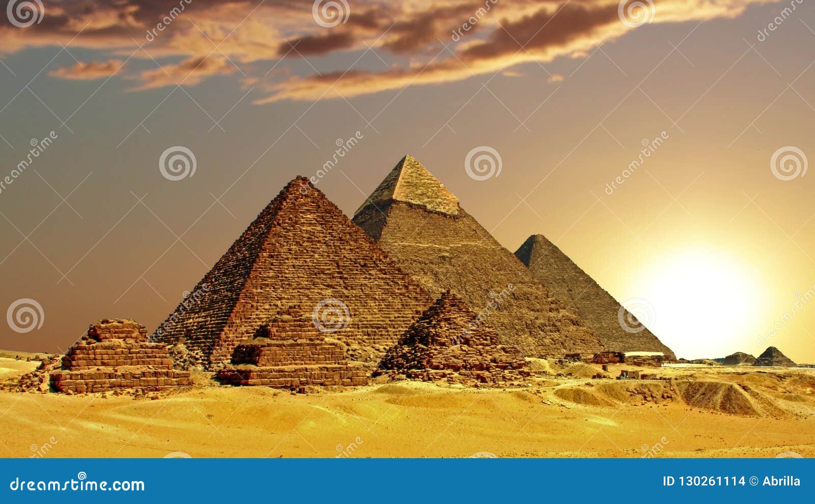 Ancient Egyptian Pyramids, Symbol of Egypt. Stock Footage - Video of ...