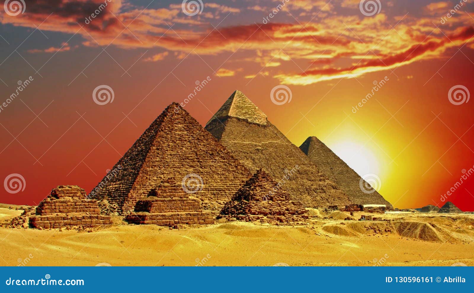 Ancient Egyptian Pyramids, Symbol of Egypt. Stock Video - Video of ...