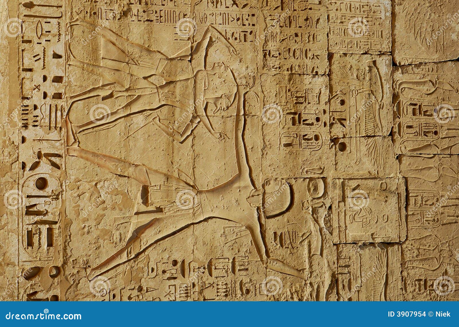 Ancient Egyptian reliefs stock photo. Image of antique - 3907954