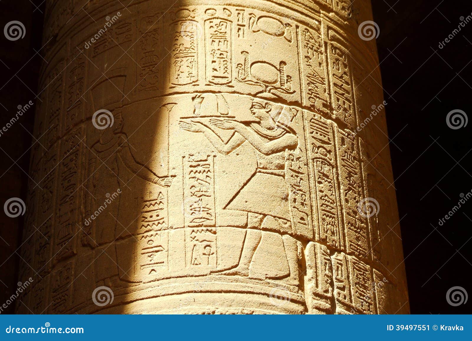 Ancient Egyptian script stock image. Image of stone, landmark - 39497551
