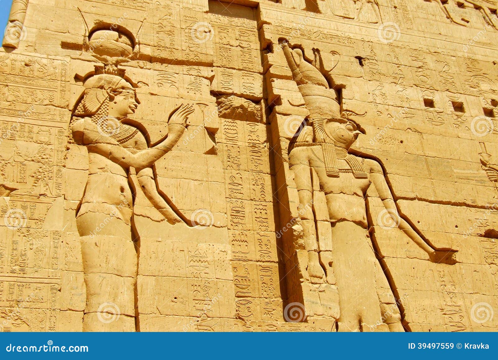 Ancient Egyptian script stock image. Image of ruined - 39497559