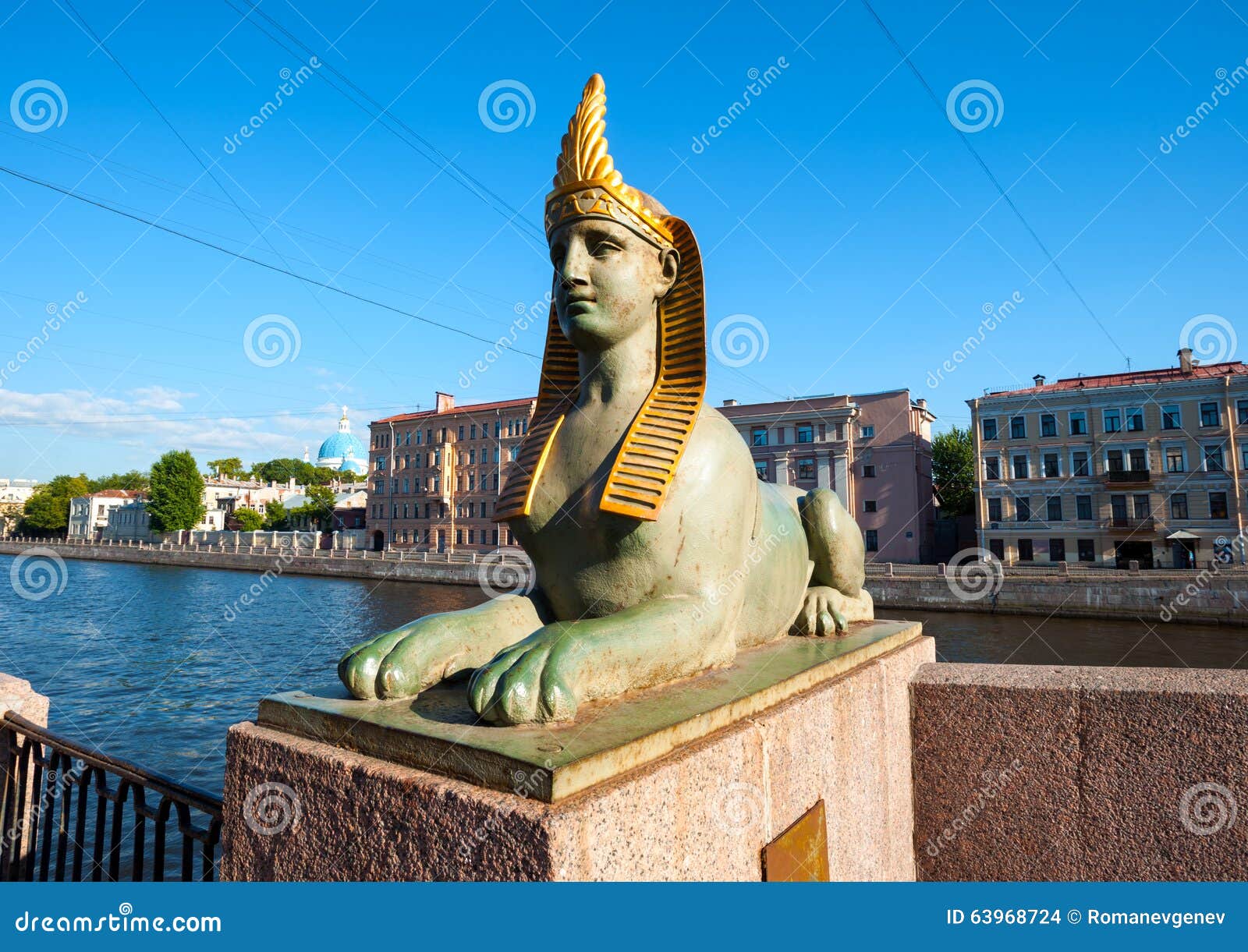 Ancient Egyptian Sphinx, St Petersburg, Russia Stock Photo - Image of ...