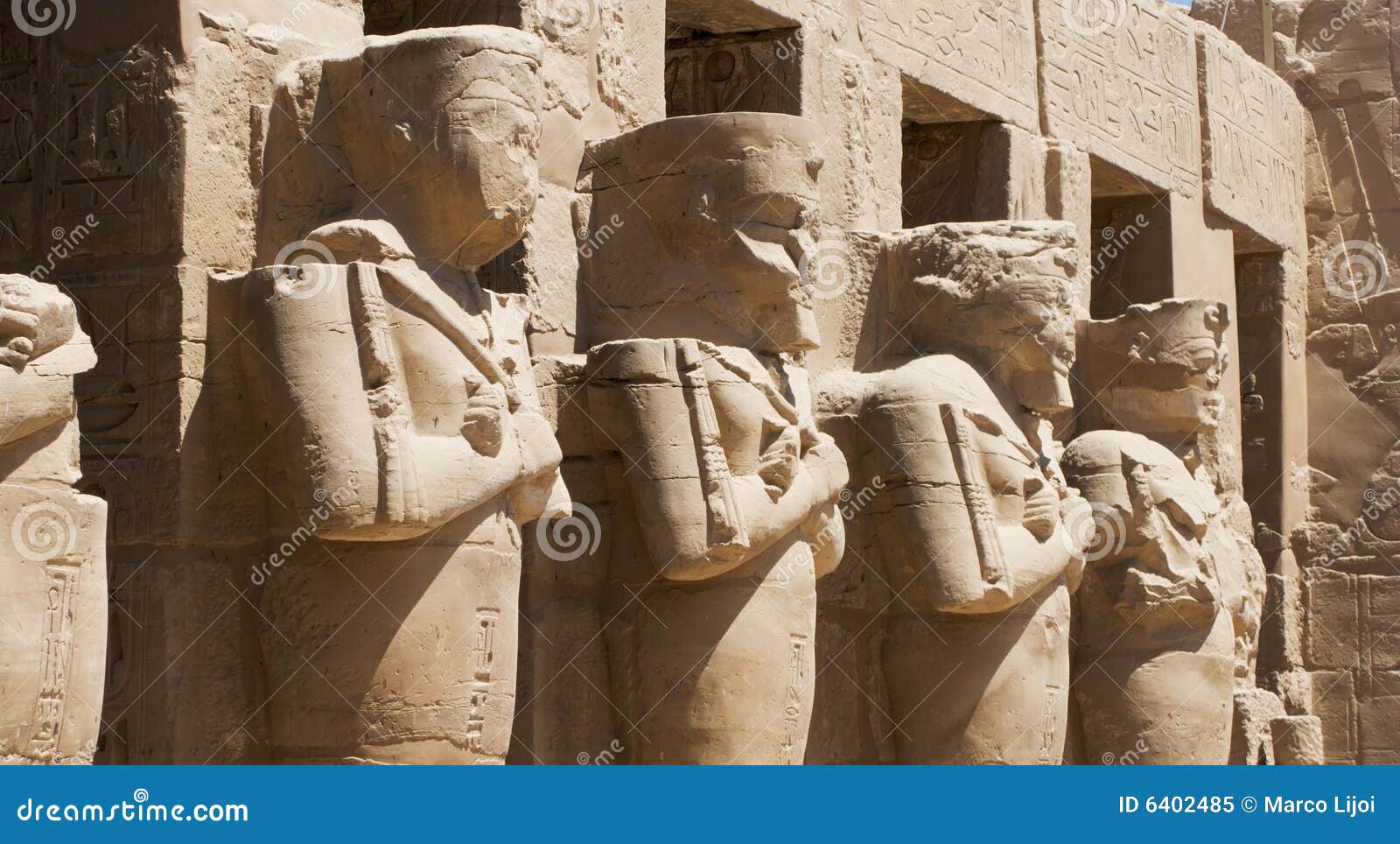 Ancient egyptian statues stock image. Image of stone, statue - 6402485