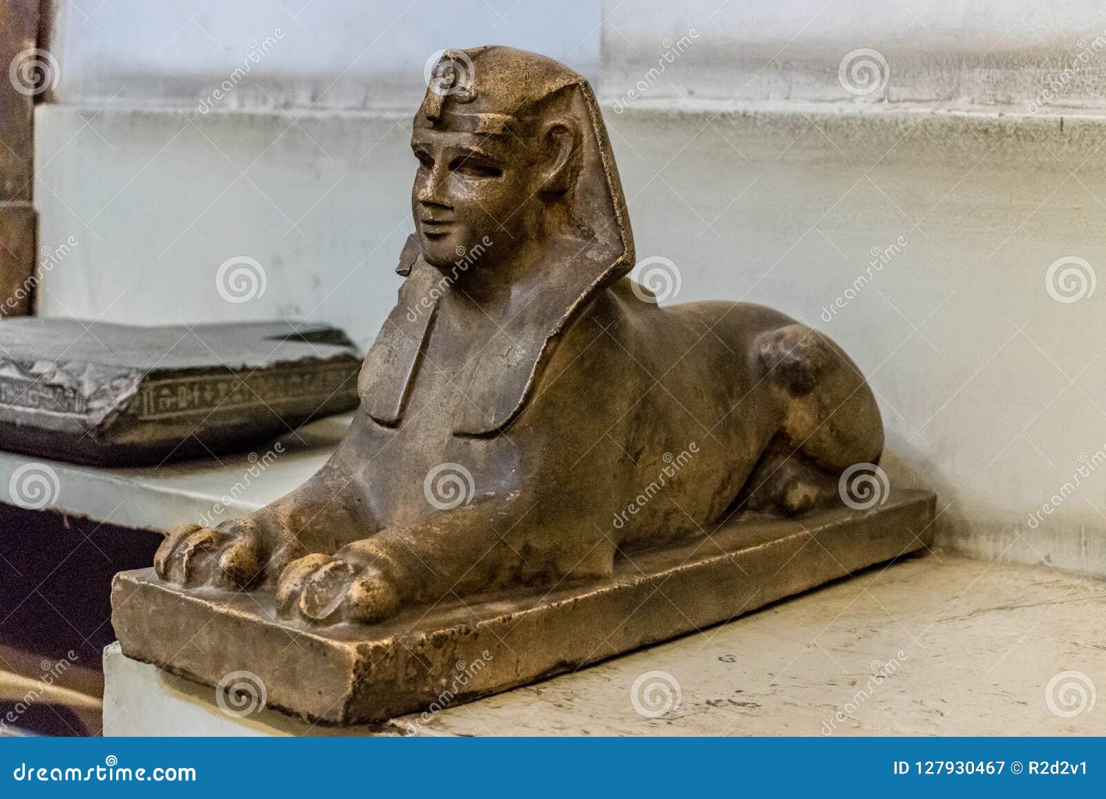 Ancient Egyptian Statuette of the Sphinx Editorial Photography - Image ...