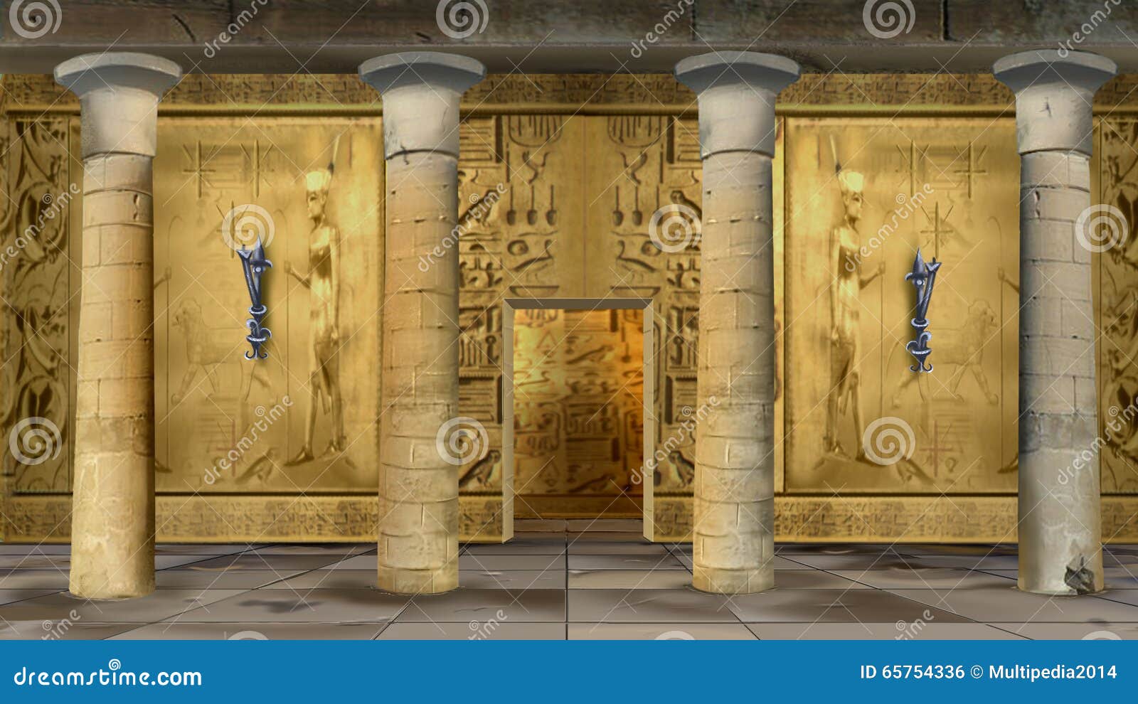 Egyptian Columns Interiors
