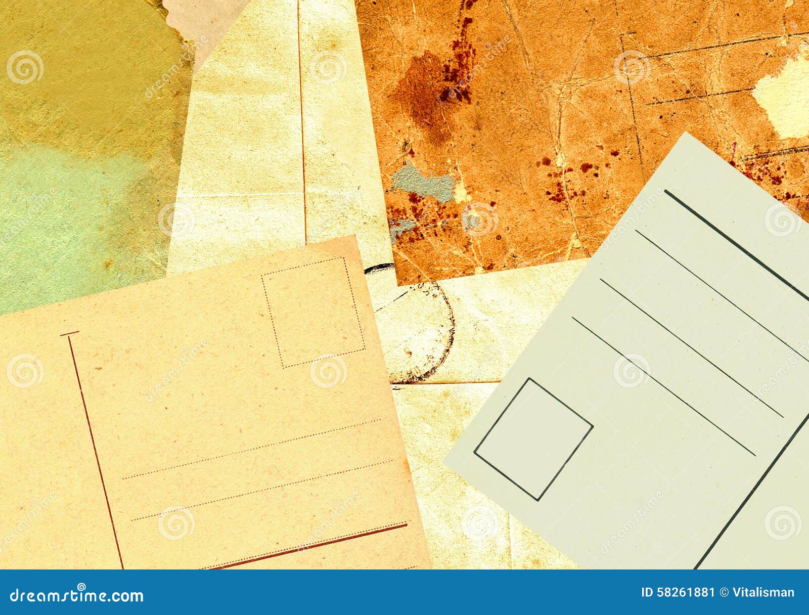 Ancient Envelopes and Postals Stock Image - Image of spoiled, history ...