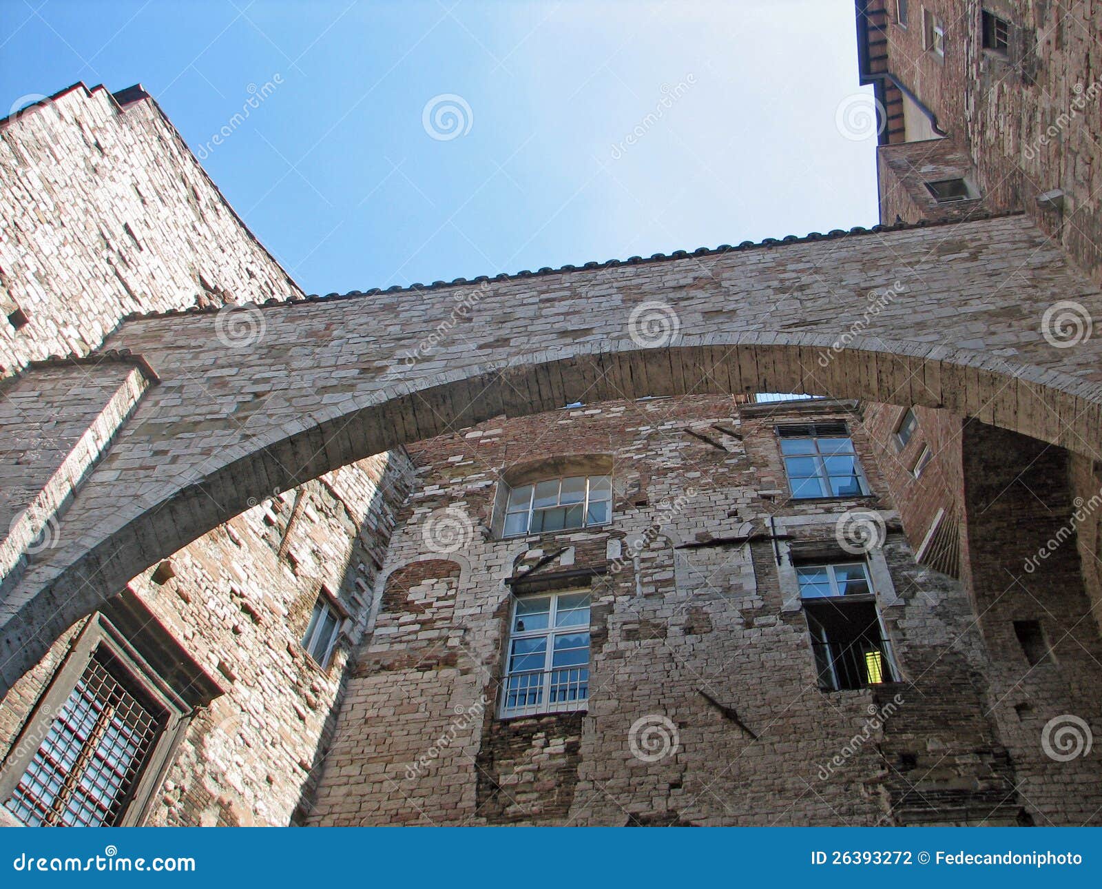 Ancient Etruscan Arch Made by Brick Stock Photo - Image of historical ...