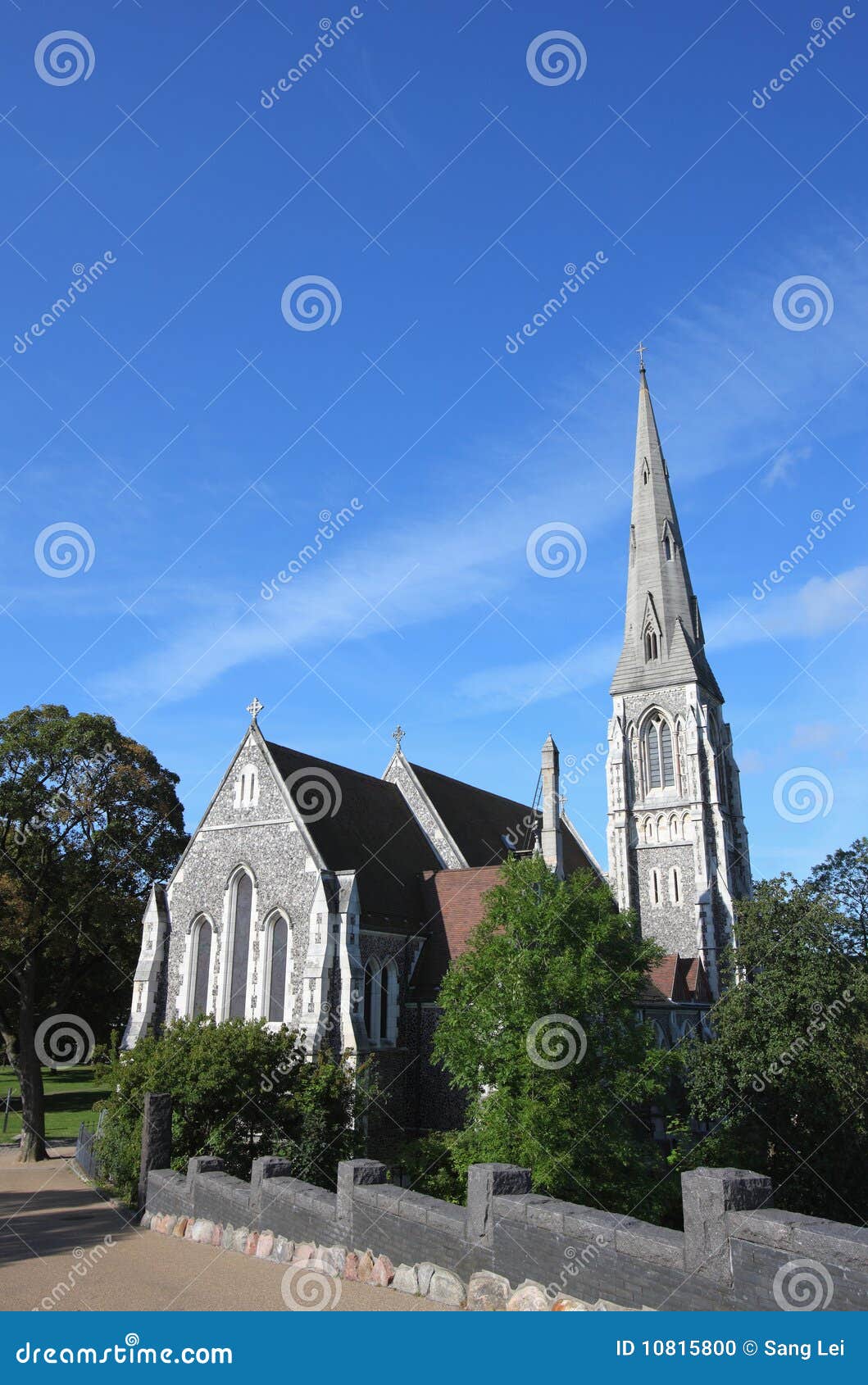 Ancient europe church stock photo. Image of denmark, cloud - 10815800