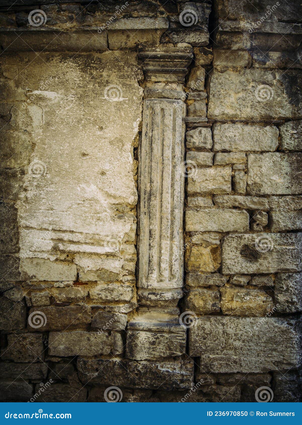 Ancient Exterior Wall As Background Stock Photo - Image of town ...
