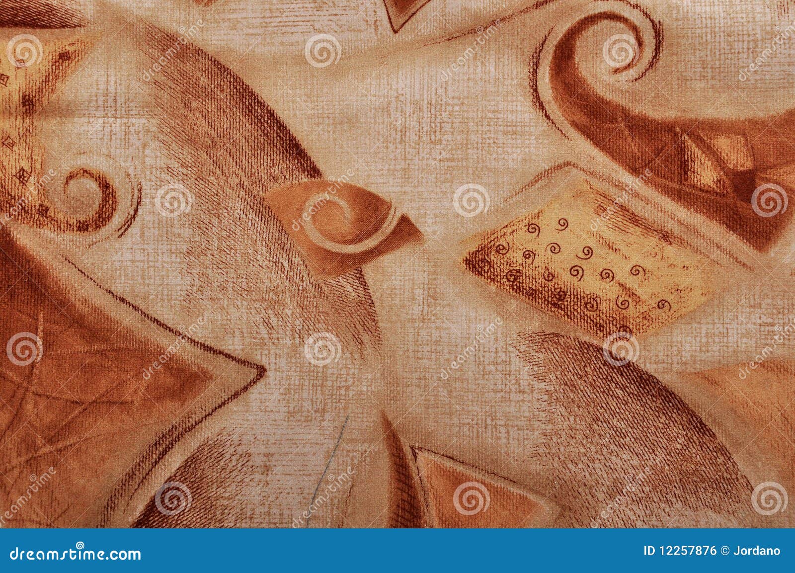 Ancient Fabric Vintage Wallpaper Background Stock Illustration ...