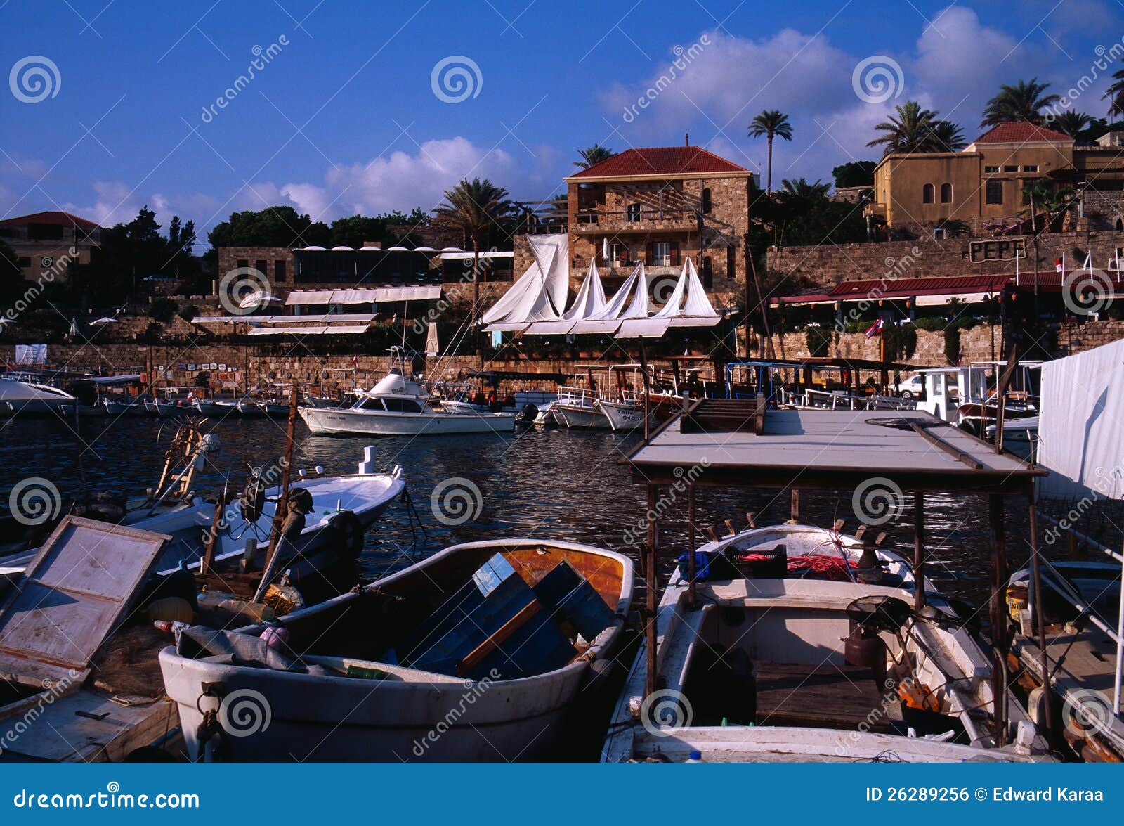 Ancient Fishing Port of Byblos Editorial Photo - Image of east ...