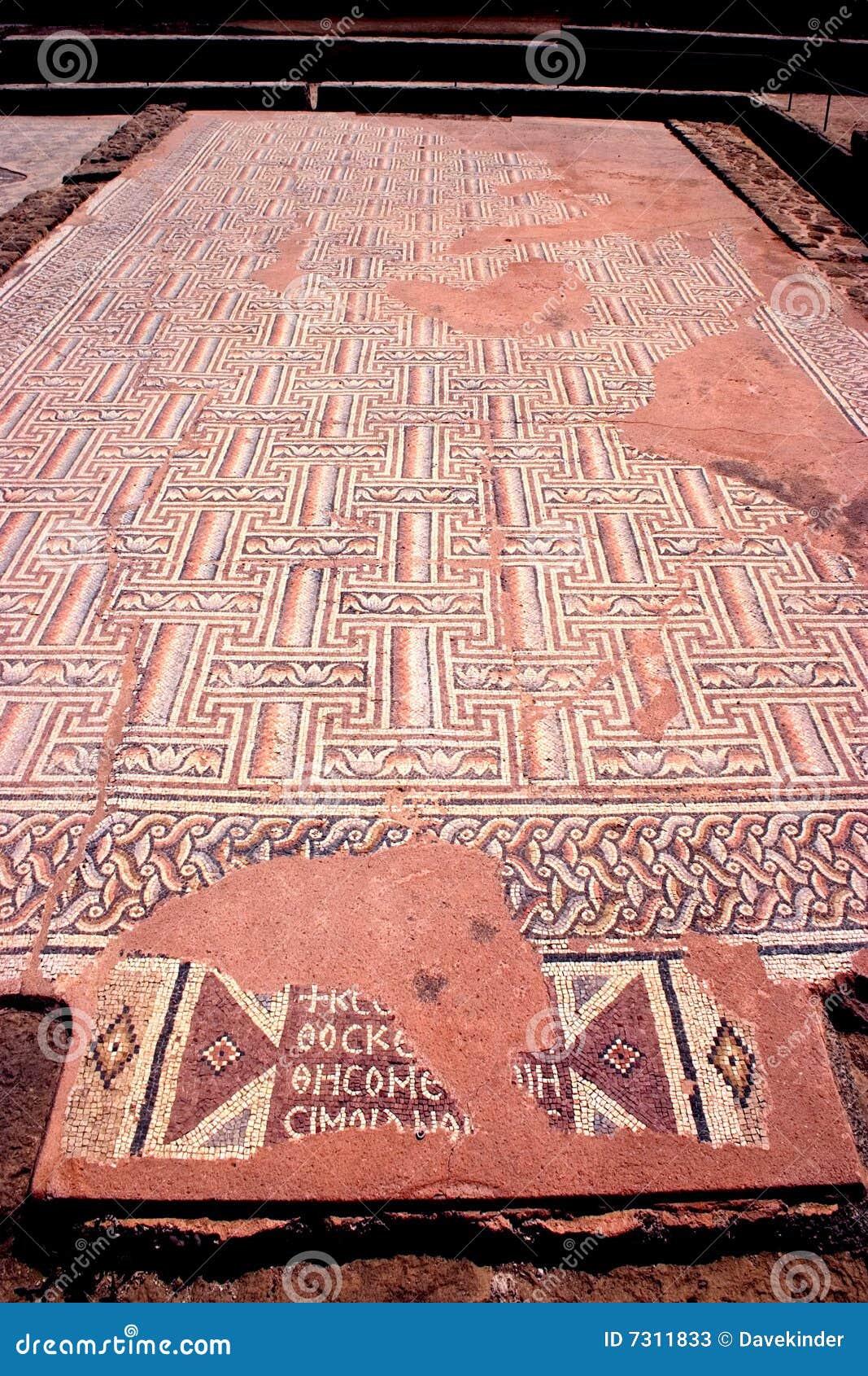Ancient floor mosaic stock image. Image of pattern, history - 7311833
