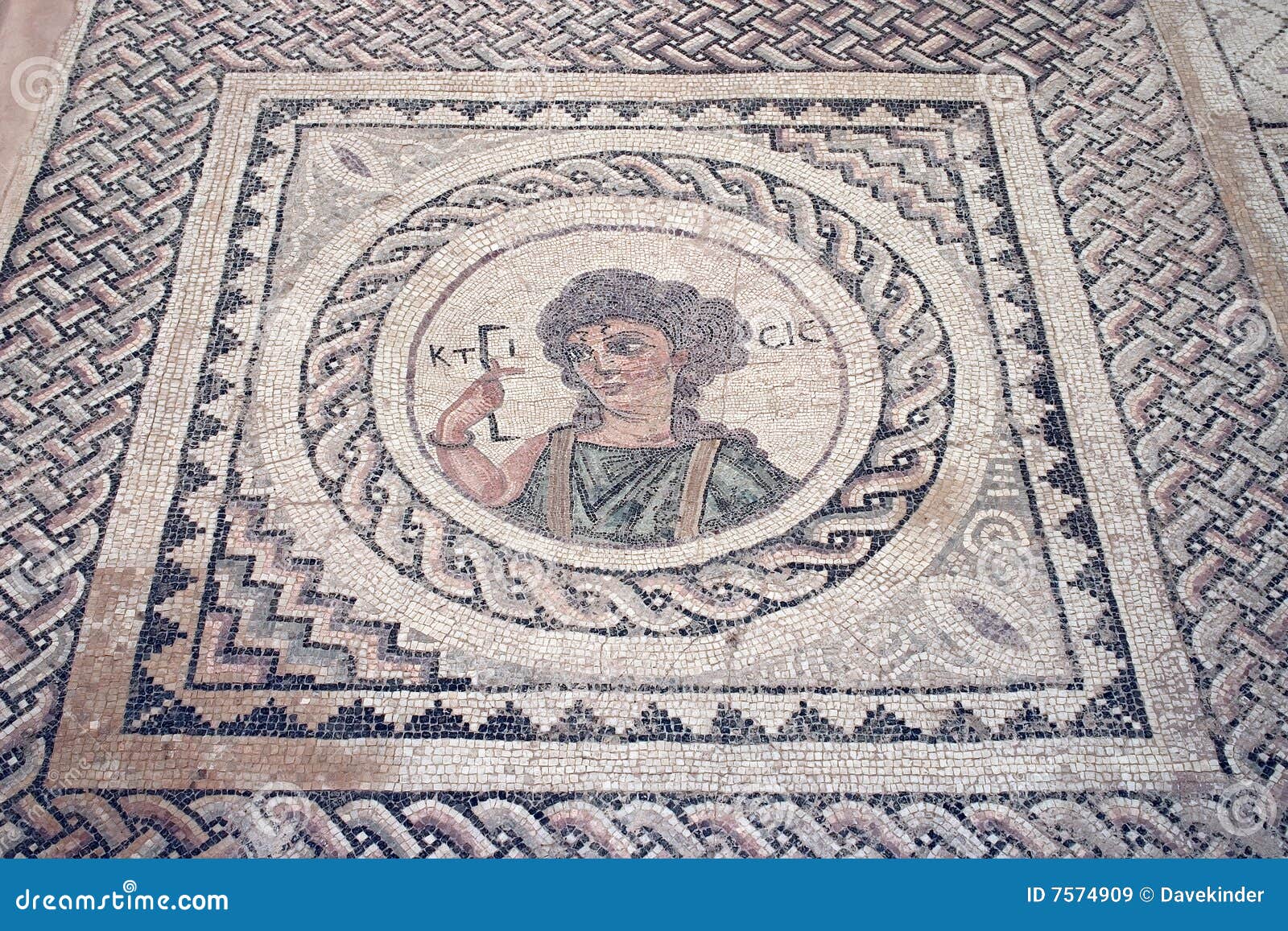 Ancient floor mosaic stock image. Image of mosaic, floor - 7574909
