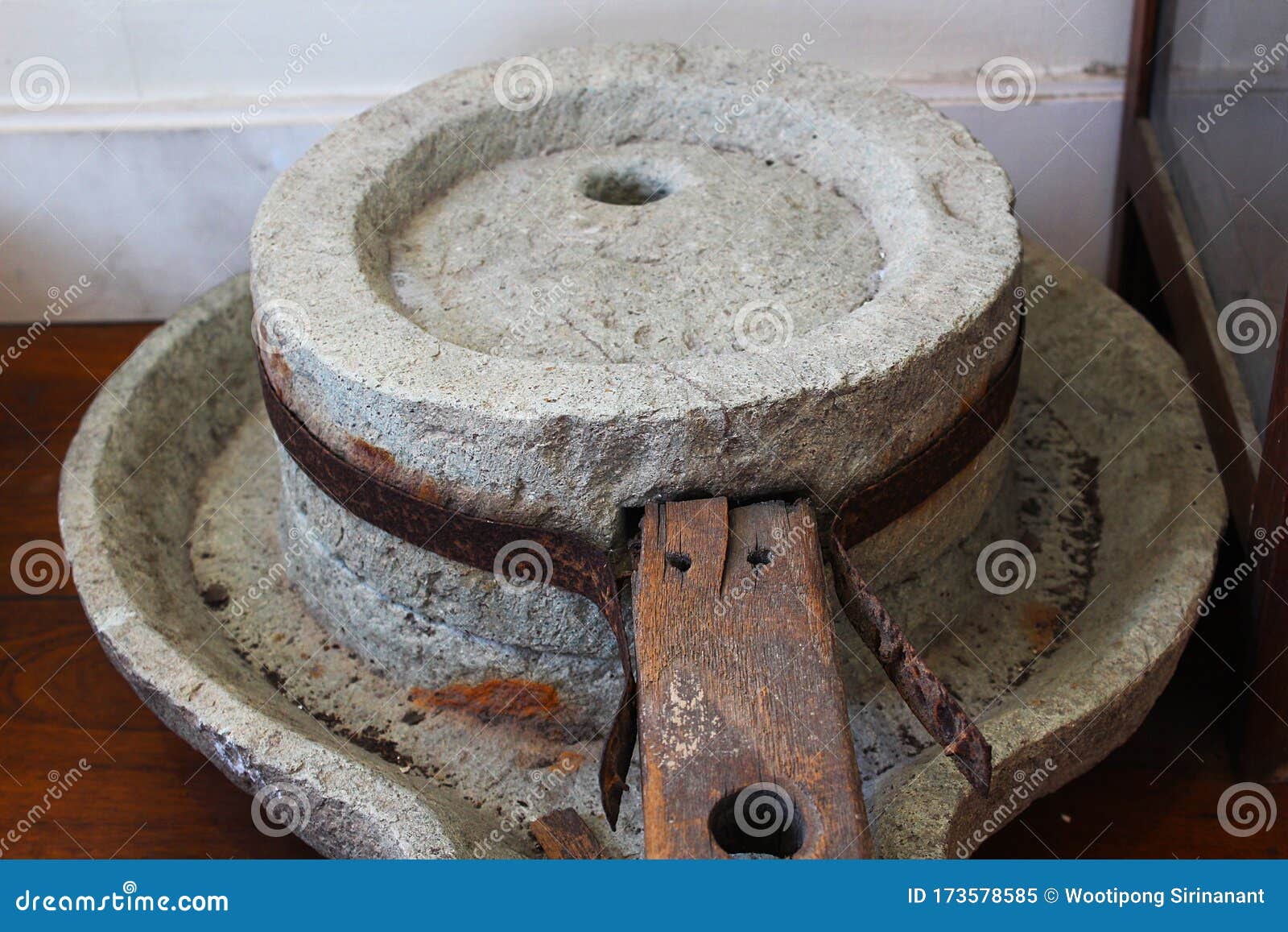 Ancient Flour Grinding Equipment Stock Image - Image of manual, rock ...