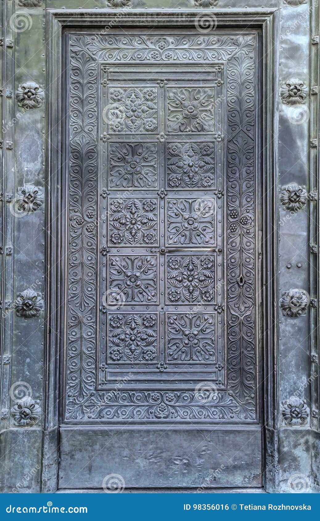 Ancient forged door. stock photo. Image of texture, roughtexture - 98356016