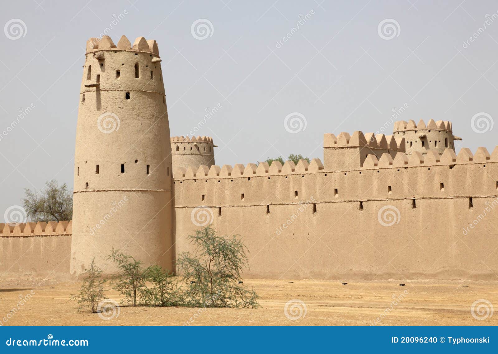 Ancient Fort of Al Ain, Abu Dhabi Stock Photo - Image of heritage ...