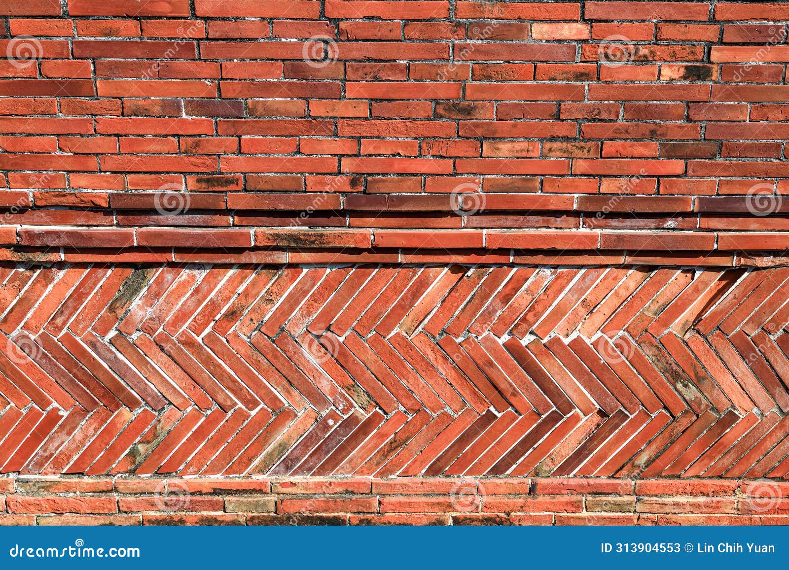 In the Ancient Fort, the Beautiful Brick Walls with Special Pushing ...