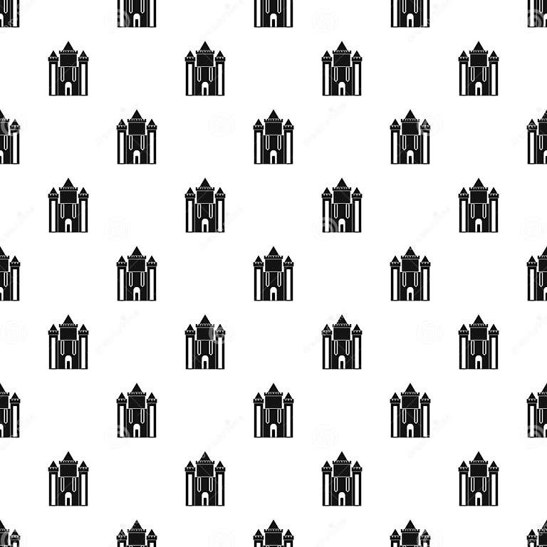 Ancient Fort Pattern Vector Stock Vector - Illustration of architecture ...