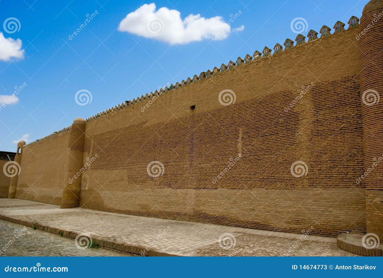 Ancient fortification stock image. Image of stone, blue - 14674773