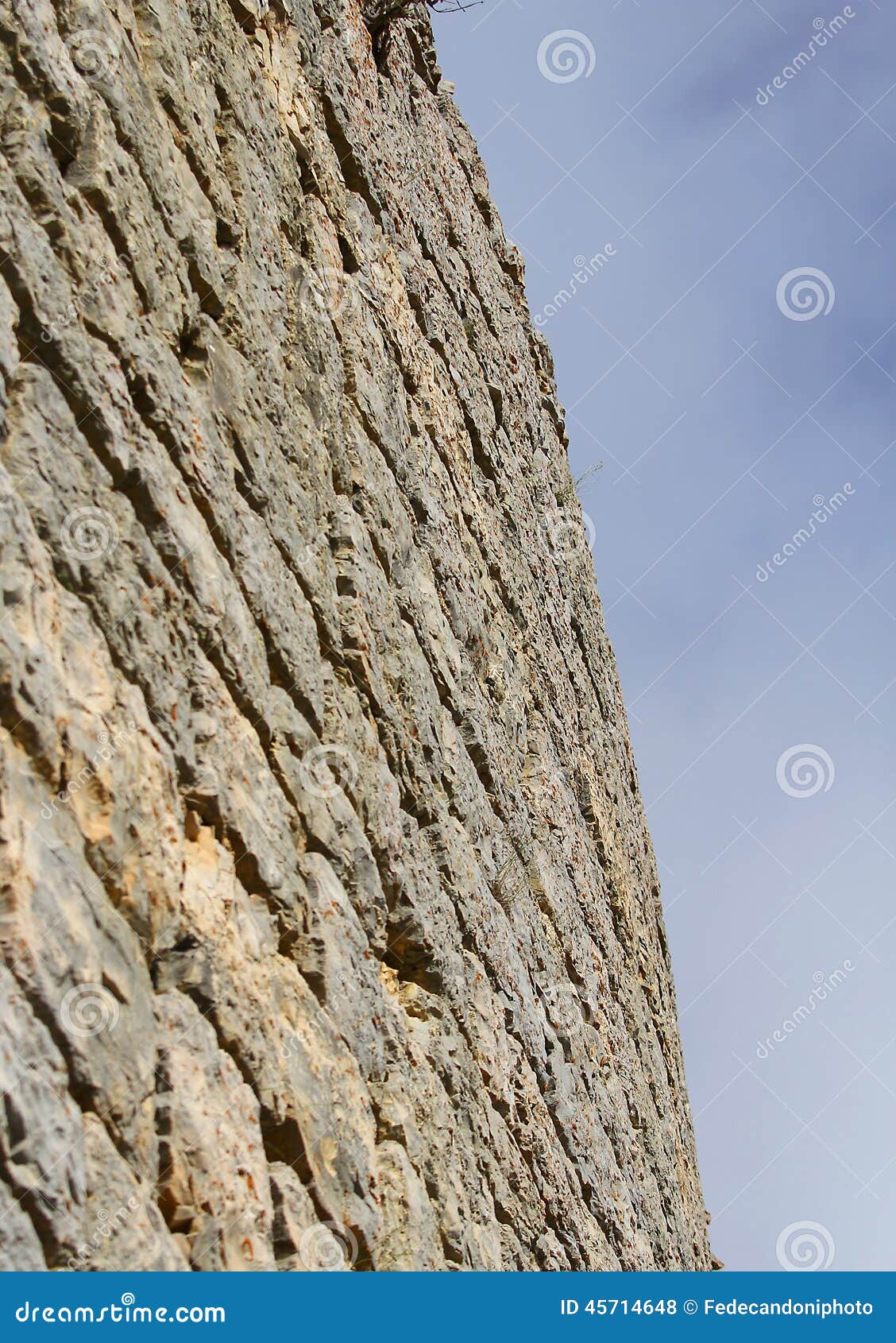 Ancient Fortification of World War I Built with Stones Stock Photo ...