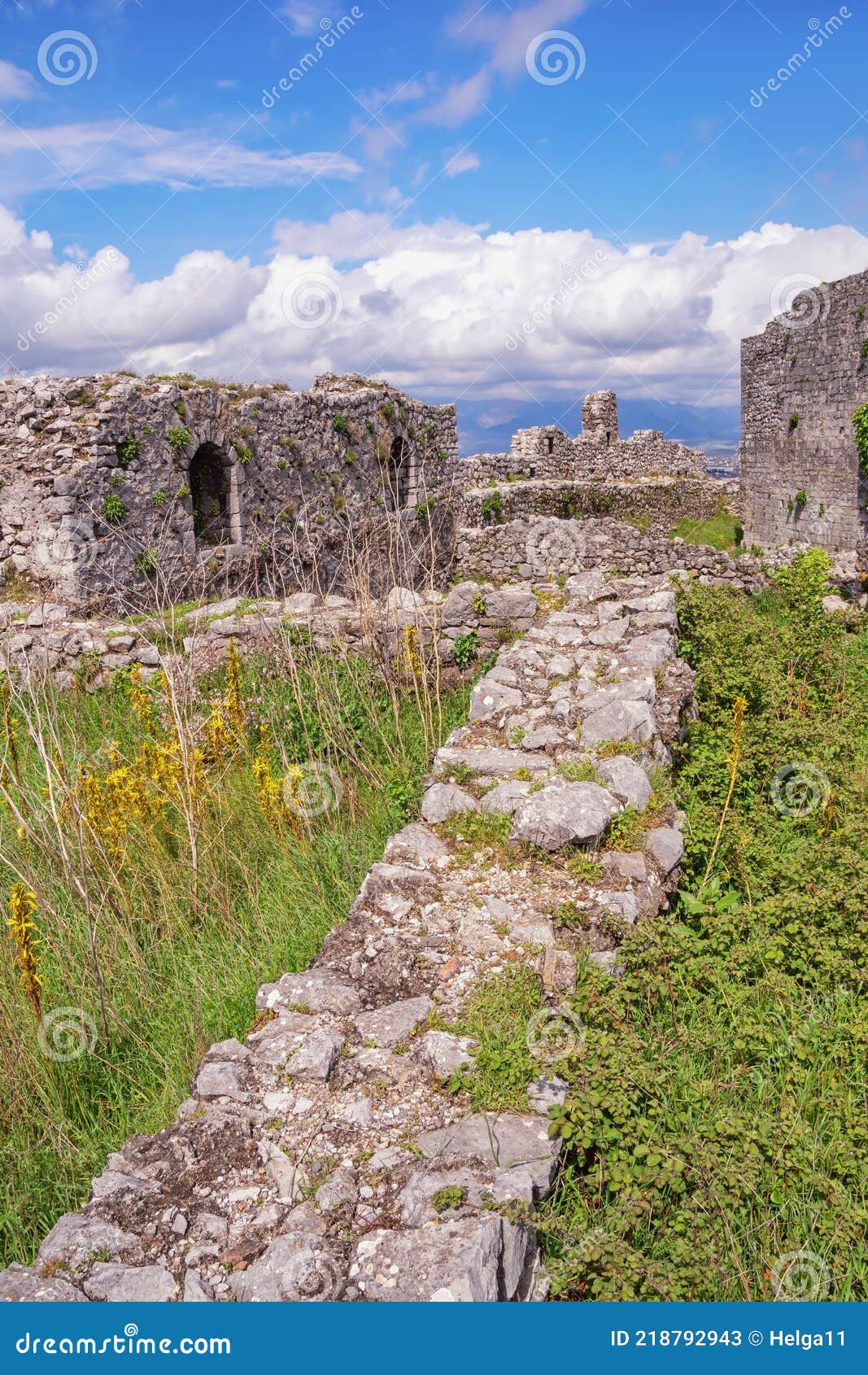 Ancient Fortifications. Albania, Shkoder. Ruins of Ancient Fortress ...