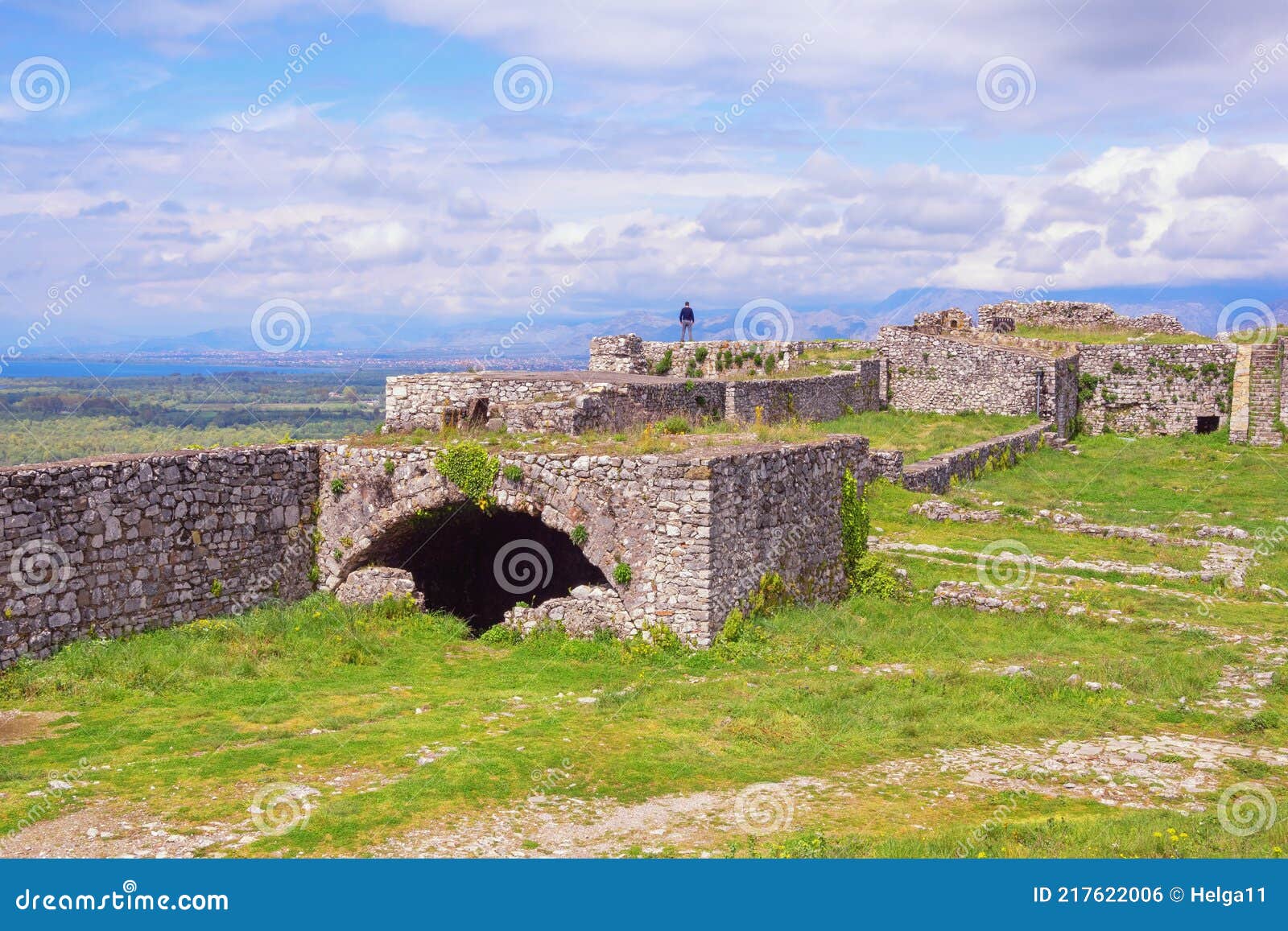 Ancient Fortifications. Albania, Shkoder City. Ruins of Old Fortress ...