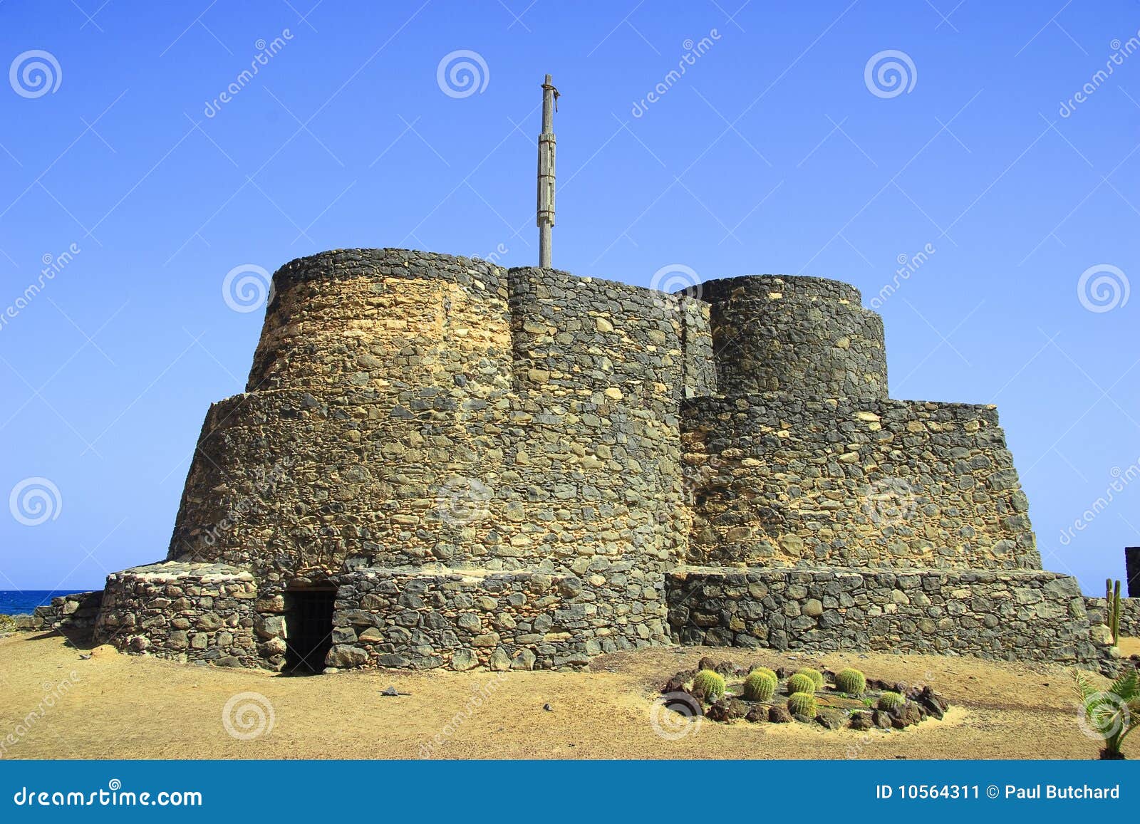Ancient Fortifications, Fuerteventura Stock Image - Image of ...