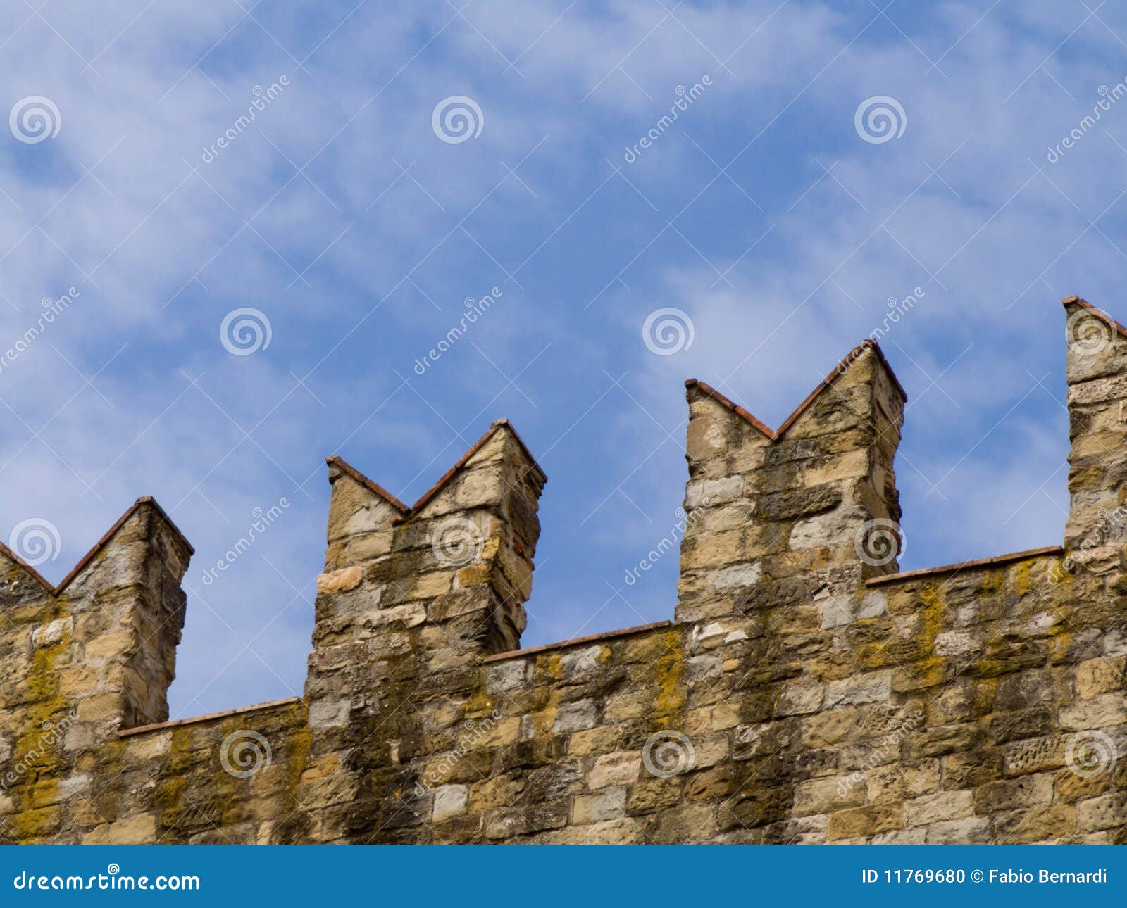 Ancient fortified walls stock photo. Image of western - 11769680