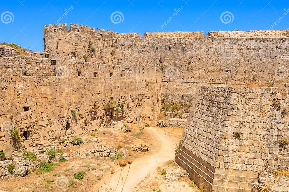 Ancient Fortress. Background with Selective Focus and Copy Space Stock ...