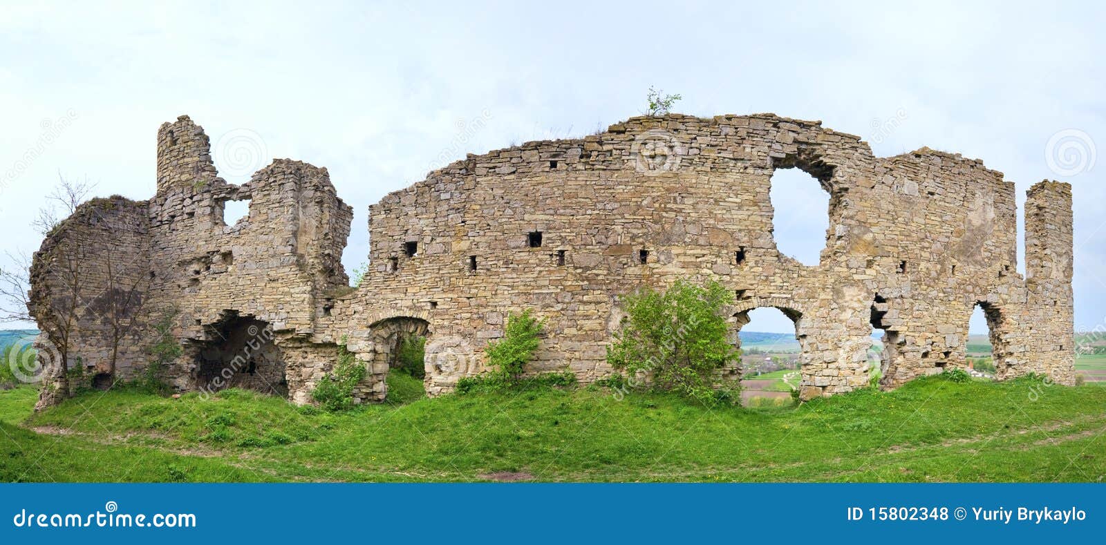 Ancient fortress ruins stock photo. Image of panorama - 15802348