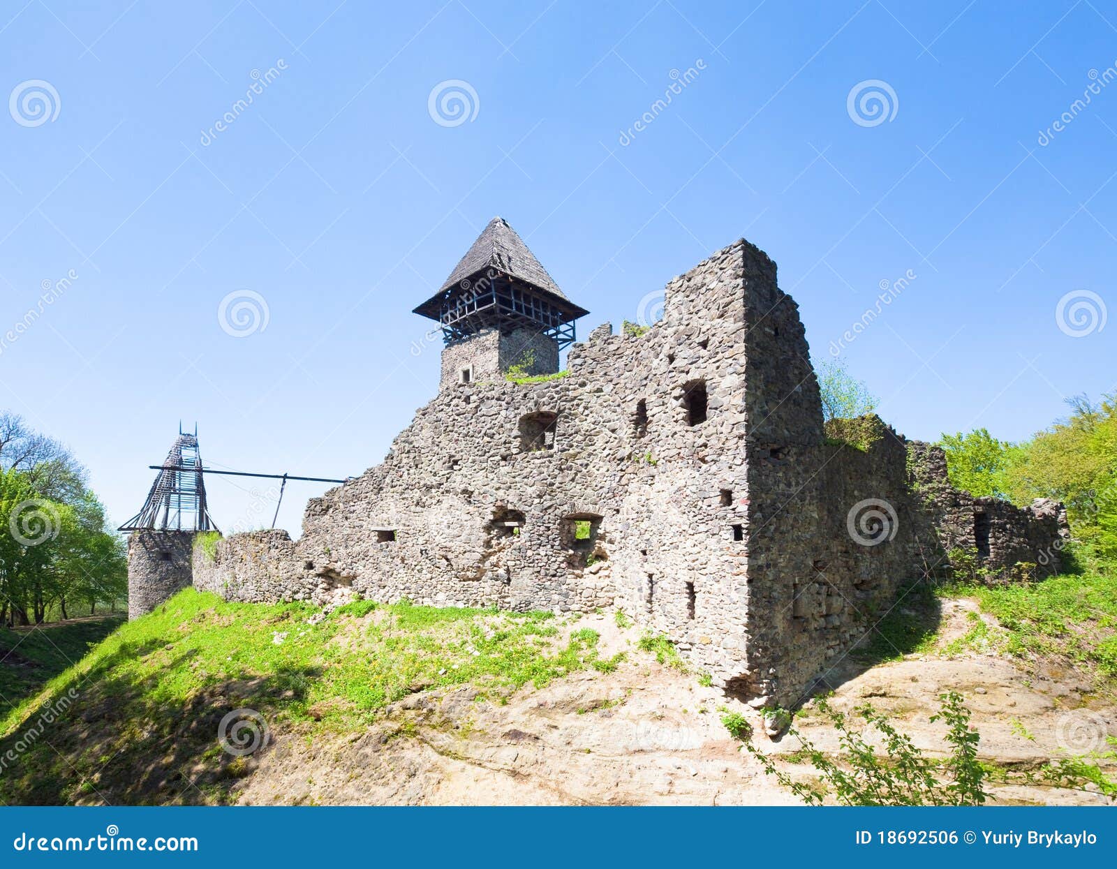Ancient fortress ruins stock photo. Image of nevytsky - 18692506