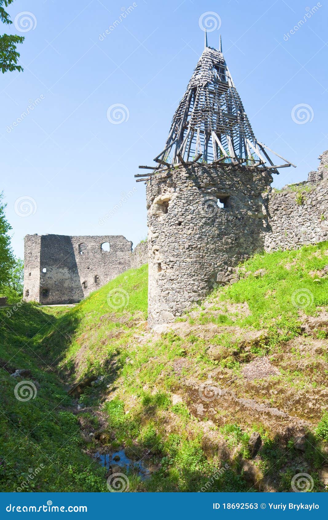 Ancient fortress ruins stock image. Image of historical - 18692563