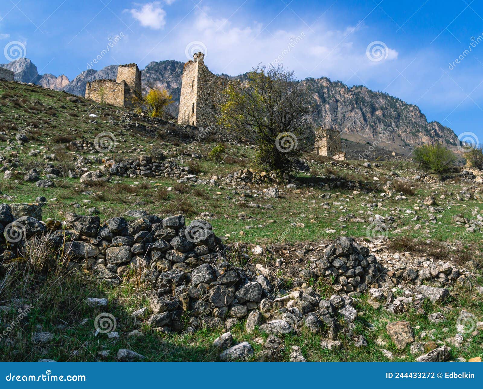 An Ancient Fortress Structure for Protection from Attacks Stock Photo ...