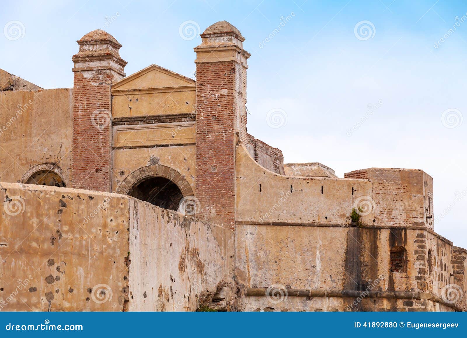 Ancient Fortress in Tangier, Morocco Stock Photo - Image of arab ...