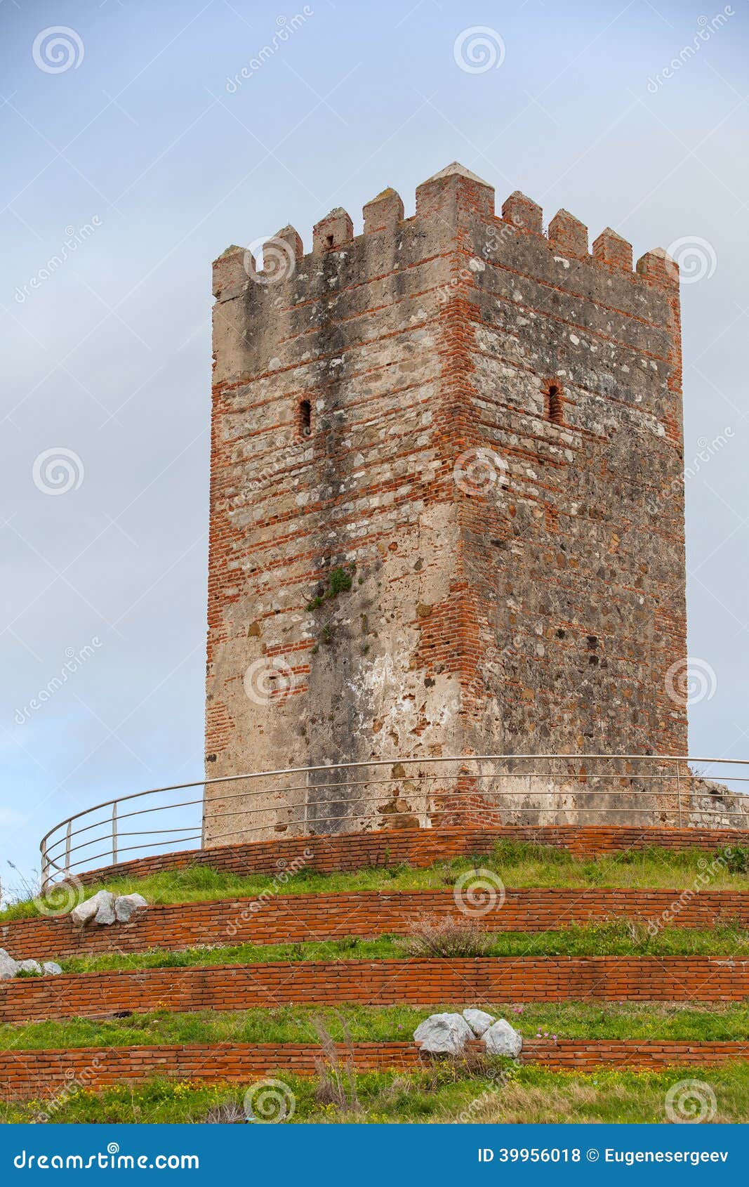 Ancient Fortress Tower in Tangier, Morocco Stock Photo - Image of ...