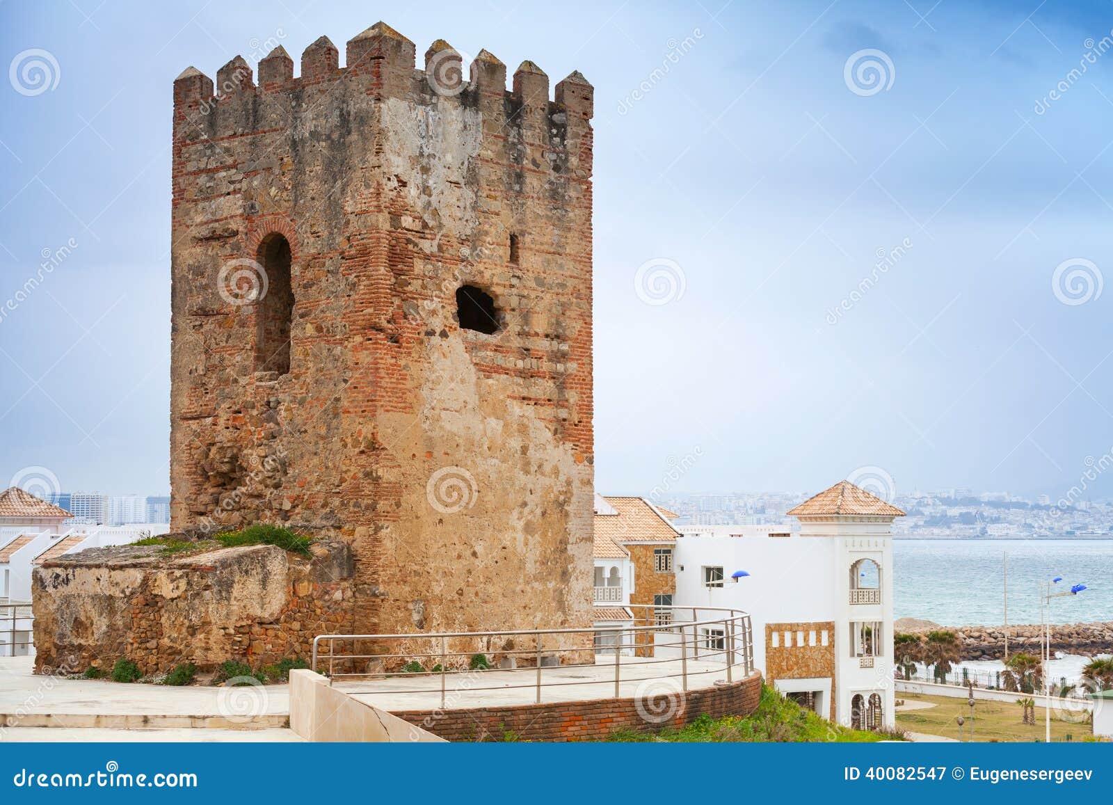 Ancient Fortress Tower in Tangier, Morocco Editorial Photography ...