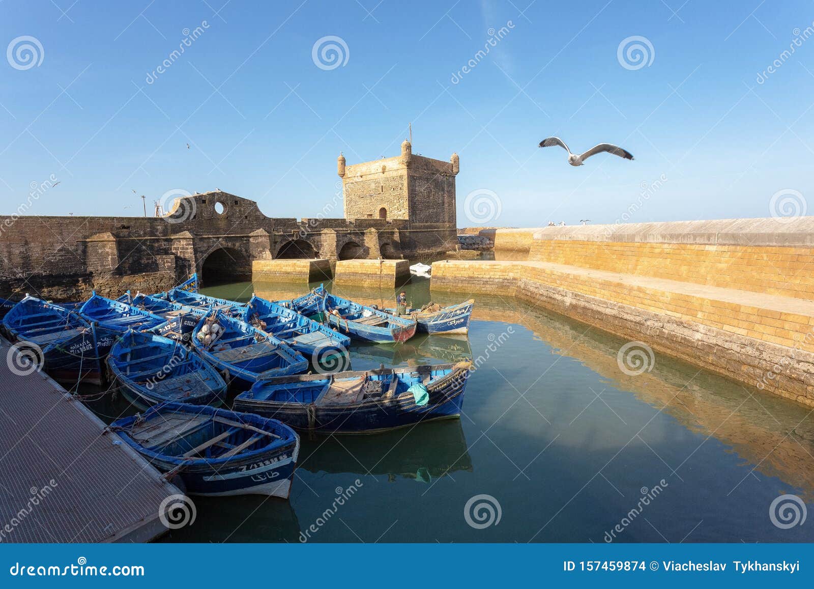 Ancient Fortress Tower in Tangier Town, Morocco Editorial Stock Image ...