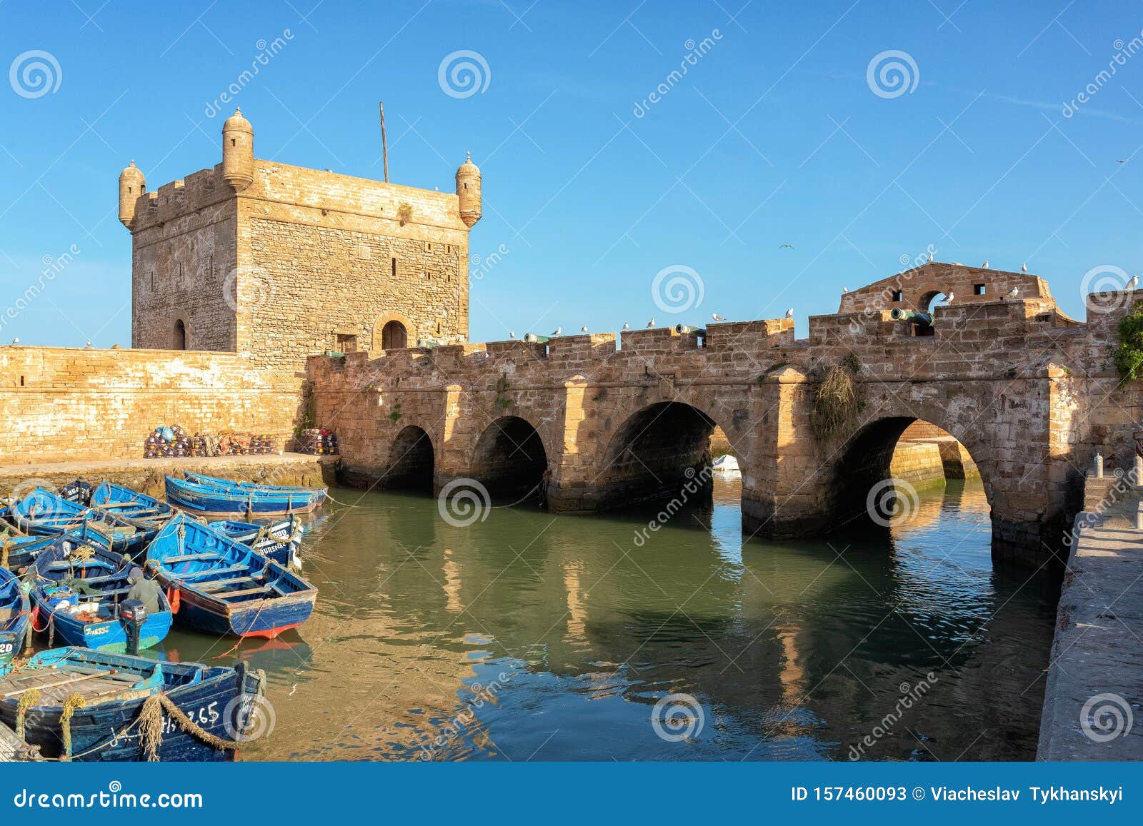 Ancient Fortress Tower in Tangier Town, Morocco Editorial Stock Photo ...