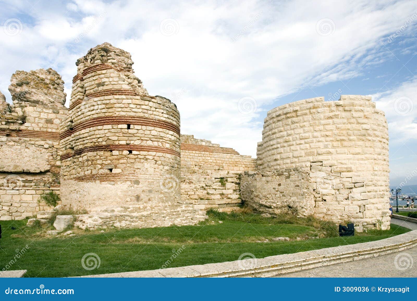 Ancient fortress wall stock photo. Image of round, wall - 3009036