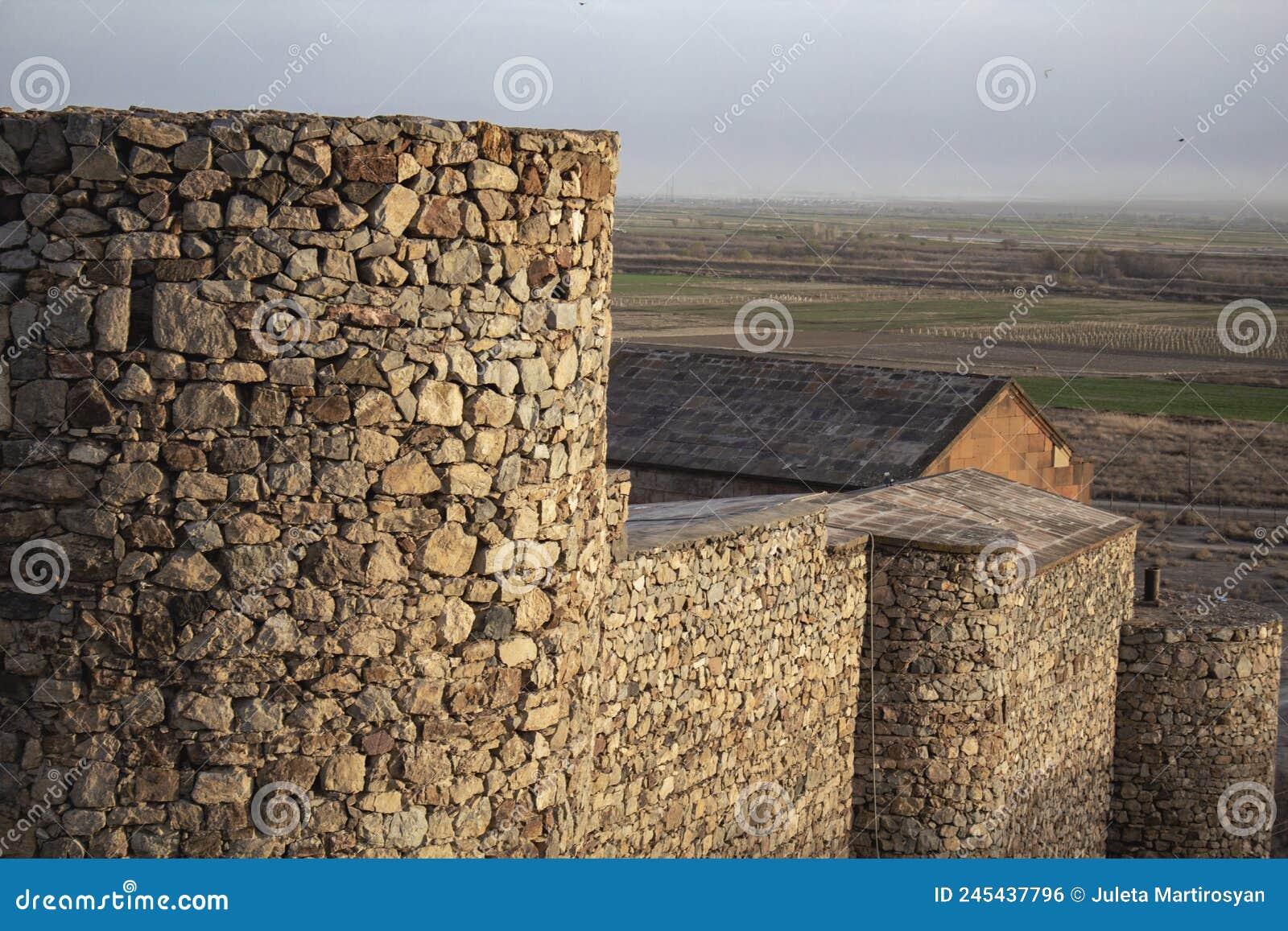 Ancient fortress walls stock photo. Image of history - 245437796