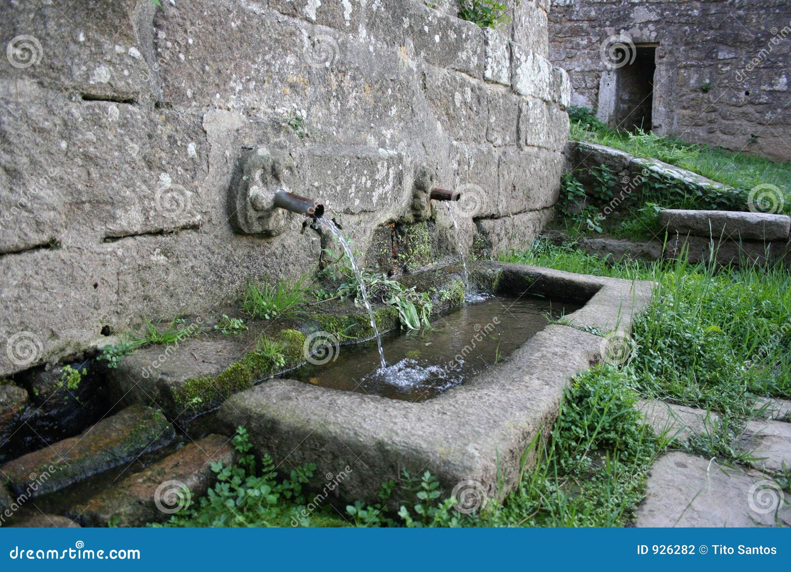 Ancient Fountain stock photo. Image of water, fountain - 926282