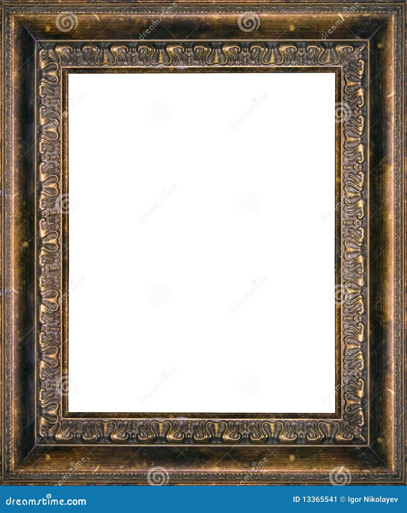 Ancient frame stock image. Image of exhibition, ornamental - 13365541