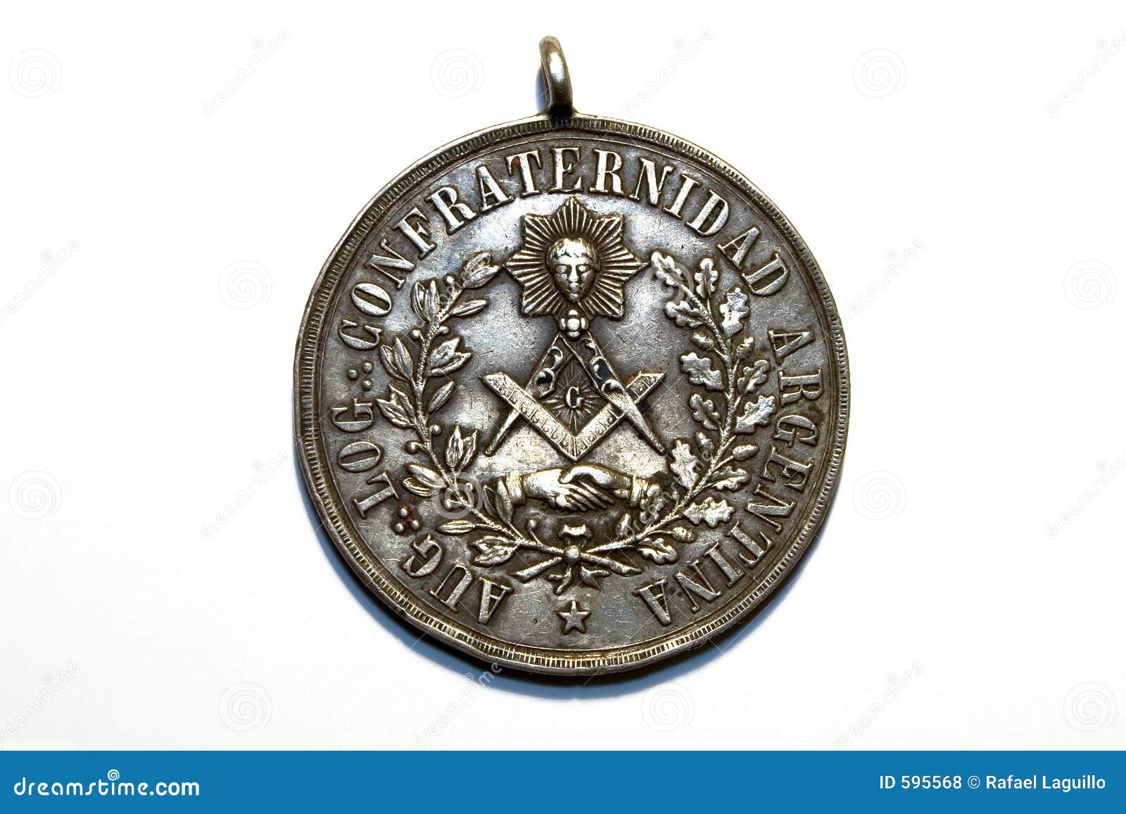 Ancient freemasonry medal stock photo. Image of mason, freemason - 595568