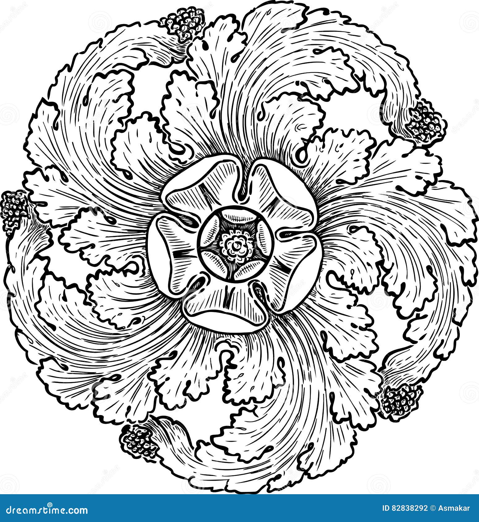 Ancient fretwork on a wall stock vector. Illustration of fretwork ...